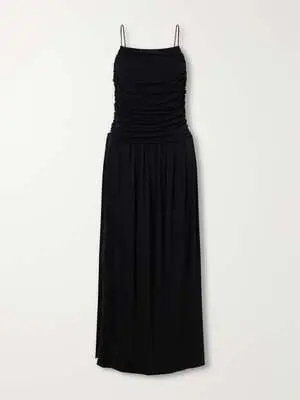 KALLMEYER Reese Gathered Jersey Midi Dress