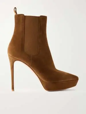 GIANVITO ROSSI 85 Suede Ankle Boots