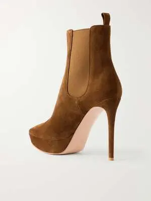 GIANVITO ROSSI 85 Suede Ankle Boots