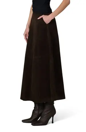 Joe's Jeans Tavi Faux Suede A-line Midi Skirt