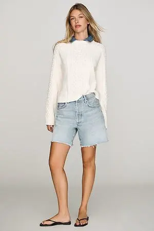 Central Park West Twofer Collared Sweater