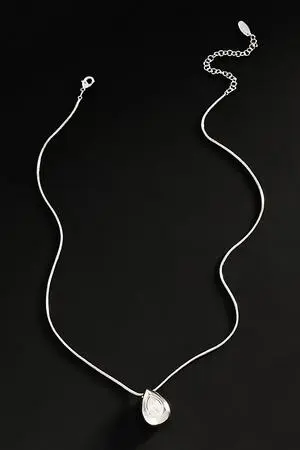 Anthropologie Crystal Teardrop Pendant Necklace