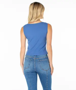 Roxy Dixon Ribbed Square Neck Tank Top