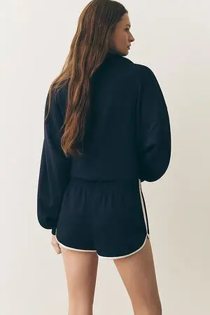 MARE MARE Quarter-zip Track Sweatshirt And Shorts Set