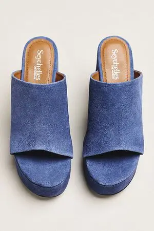 Seychelles Star Is Born Platform Sandals - Periwinkle
