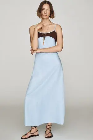 SANCIA Ella Colorblock Midi Dress - Glacier