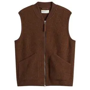 Universal Works Wool Fleece Zip Waistcoat