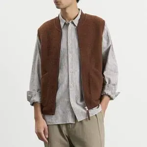 Universal Works Wool Fleece Zip Waistcoat