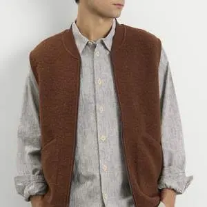 Universal Works Wool Fleece Zip Waistcoat