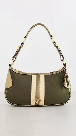 Shopbop Prada Nylon Shoulder Bag - Green