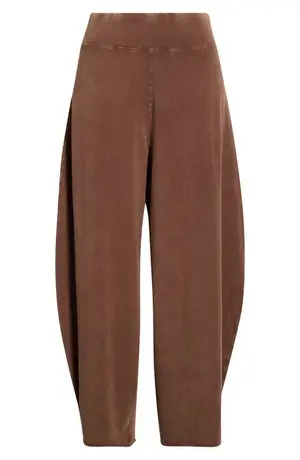 Free People Free People Hot Shot Barrel Leg Pants Cocoa