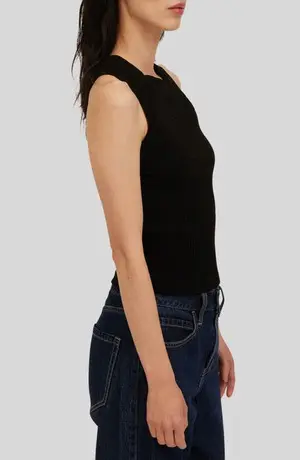 PROJECT SOCIAL T Player Rib Racerback Tank - Black
