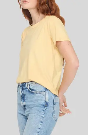 PROJECT SOCIAL T Baker Crewneck T-shirt - Sahara Sun