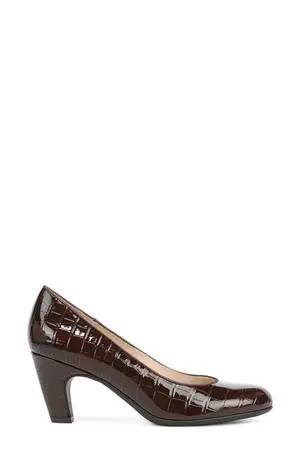 LIFESTRIDE Parigi Croc Embossed Faux Leather Pump