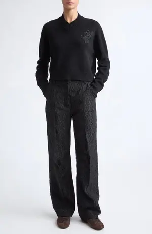 Cecilie Bahnsen Darmela Begonia Jacquard Pants