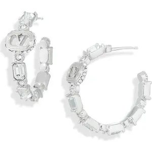 Valentino Garavani Vlogo Hoop Earrings