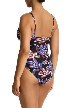 SEA LEVEL Cross Front One-piece Swimsuit