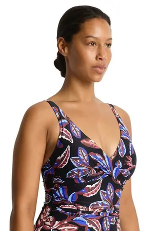 SEA LEVEL Cross Front One-piece Swimsuit