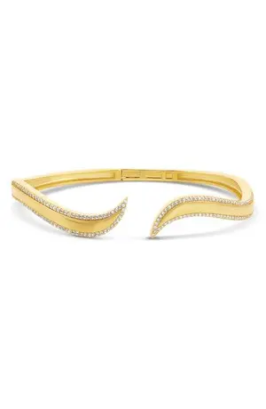 SHYMI SHYMI Pav Outline Curl Cuff Bangle Gold