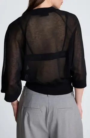 KENNETH COLE Raglan Sleeve Crewneck Sweater
