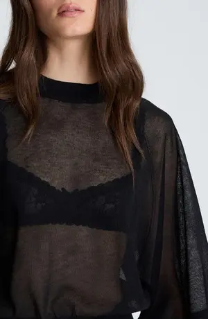 KENNETH COLE Raglan Sleeve Crewneck Sweater