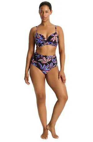 SEA LEVEL High Waist Gathered Swim Briefs
