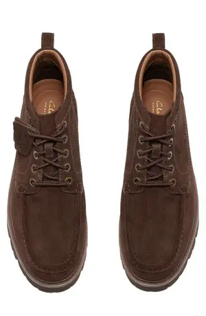 Clarks Cleyhill Hi Boot - Brown Sde
