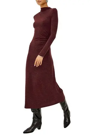 Rails Margaret Mock Neck Jersey Midi Dress