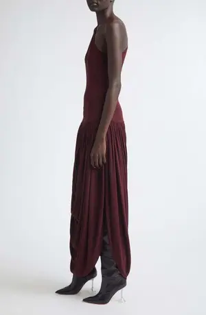 Brandon Maxwell Mila One-shoulder Jersey Dress