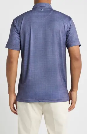SWANNIES Gleam Performance Golf Polo - Blue Horizon