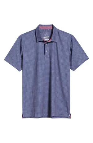 SWANNIES Gleam Performance Golf Polo - Blue Horizon