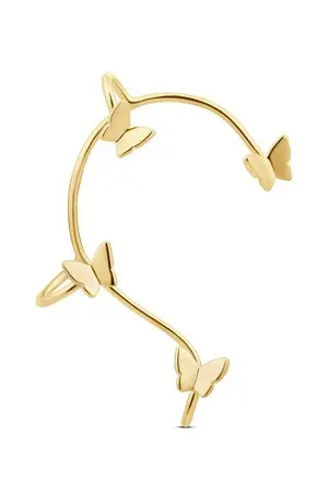 SHYMI 18k Butterfly Ear Cuff - Gold