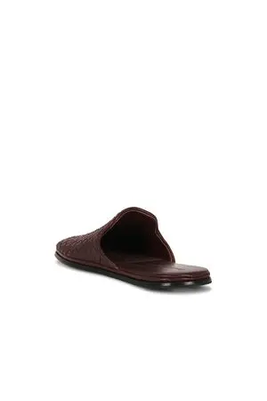 Bottega Veneta Palazzo Open Back Slipper In Burgundy