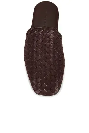 Bottega Veneta Palazzo Open Back Slipper In Burgundy