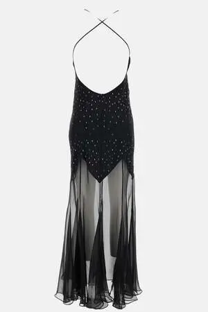 Rabanne Long Dress With Rhinestones