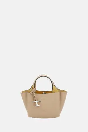 TOD'S Mini Leather Bag - Beige