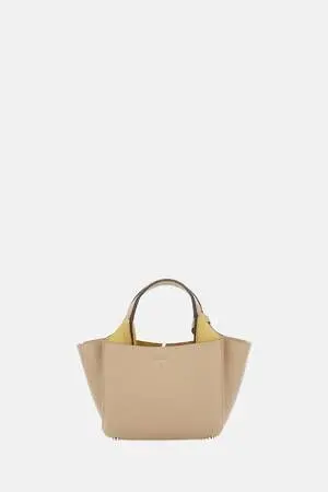 TOD'S Mini Leather Bag - Beige