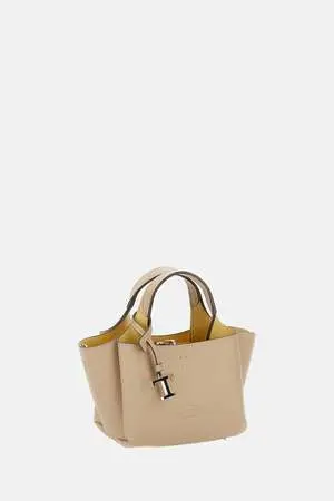 TOD'S Mini Leather Bag - Beige
