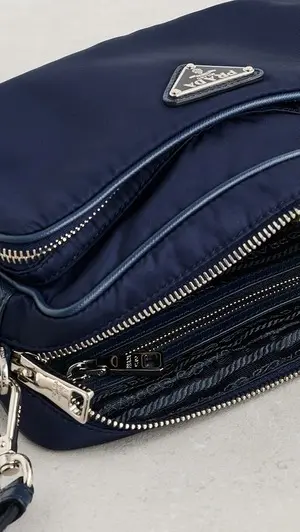 Shopbop Prada Double Pocket Tessuto Crossbody Bag
