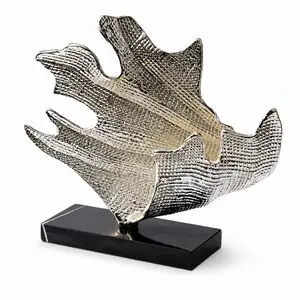 MARLETH Abstract Wind Sculpture - Silver