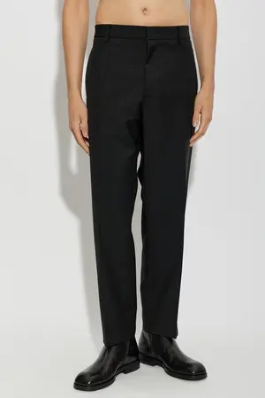 JIL SANDER Wool Canvas Tailored Pants