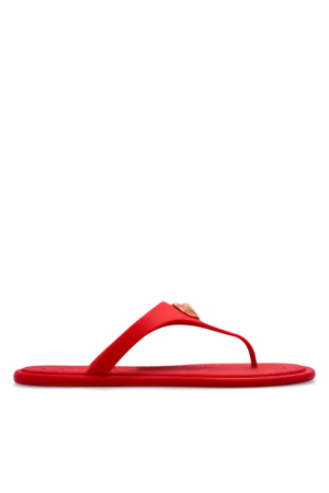 Versace Rubber Flip-flops With Medusa Head - Red