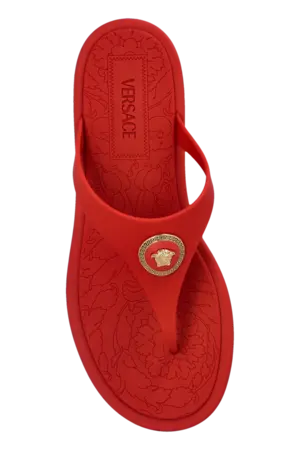 Versace Rubber Flip-flops With Medusa Head
