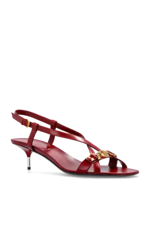 Versace Leather Heeled Sandals