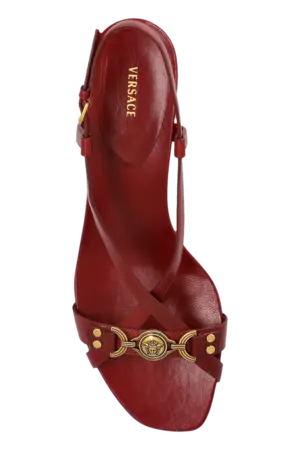 Versace Leather Heeled Sandals