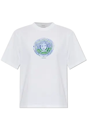 Versace Versace WHITE Cotton T-shirt With Print White