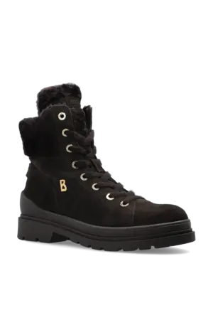 Bogner St. Moritz' Suede Lace-up Ankle Boots With Fur Lining