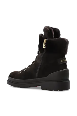 Bogner St. Moritz' Suede Lace-up Ankle Boots With Fur Lining