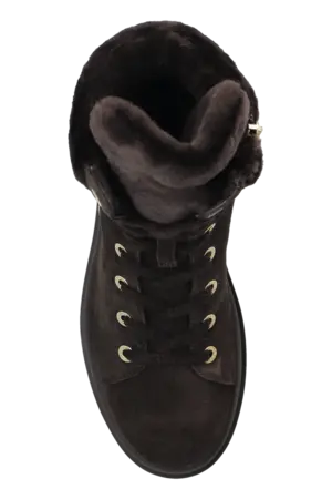 Bogner St. Moritz' Suede Lace-up Ankle Boots With Fur Lining