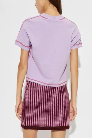 Versace Cotton T-shirt With Embroidered Logo